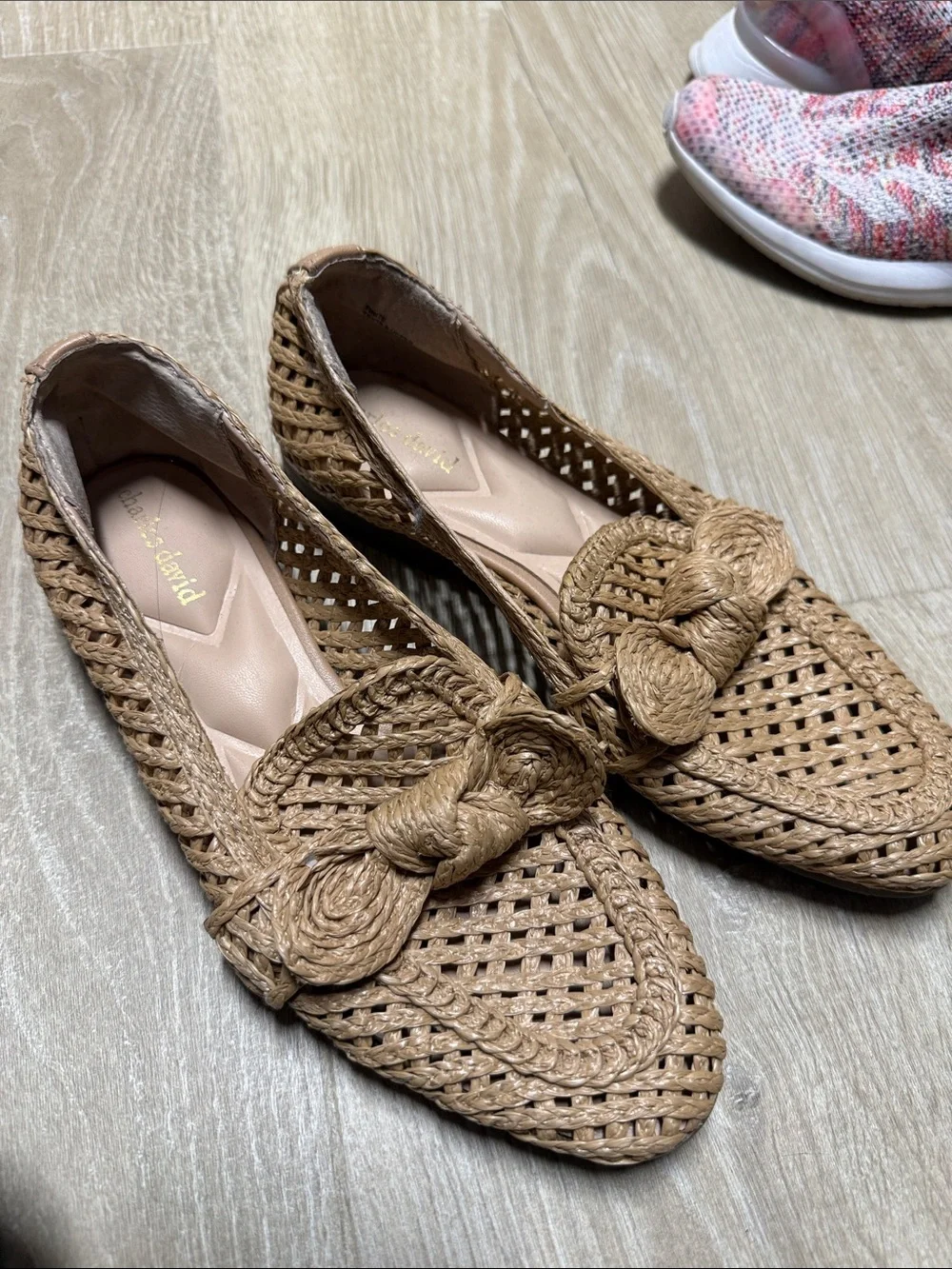 Charles David | Shoes | Charles David Woven Knottrim Loafers In Tan ...